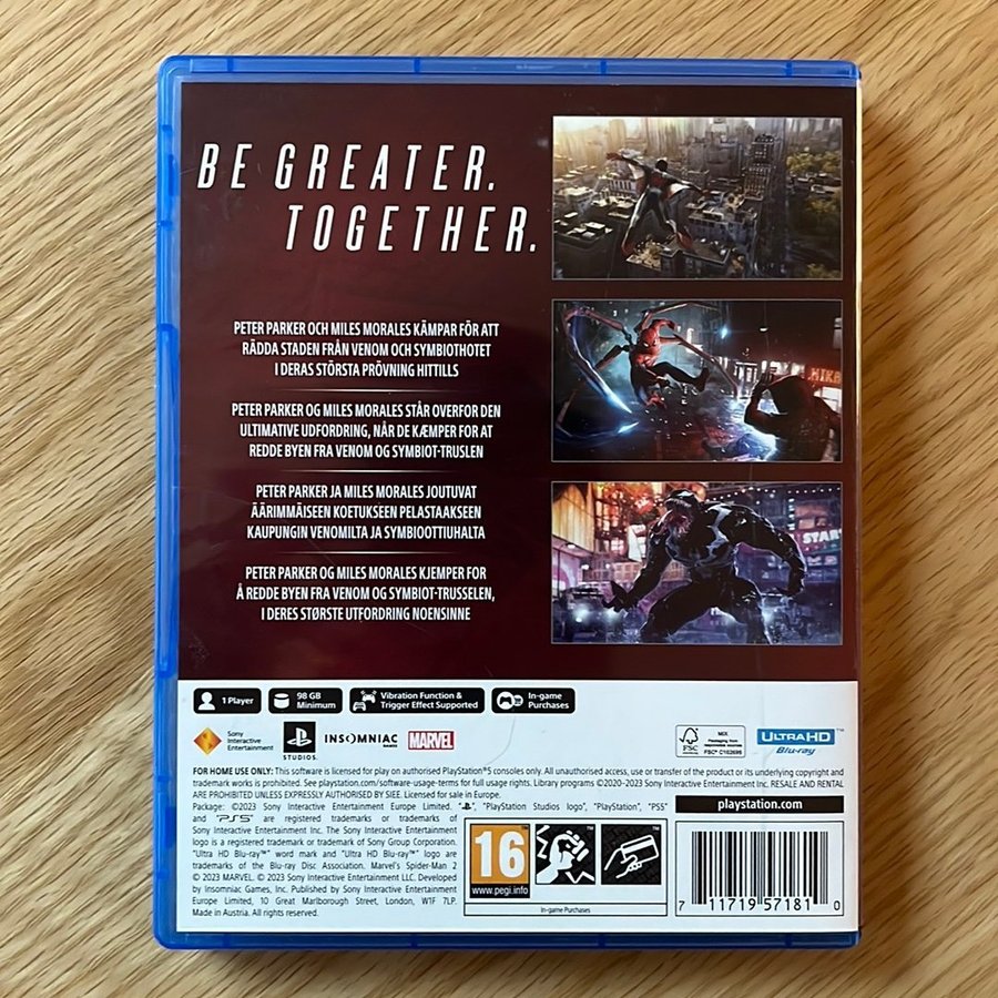 Marvel's Spider-Man 2 till PlayStation 5 | Köp på Tradera (733450997)
