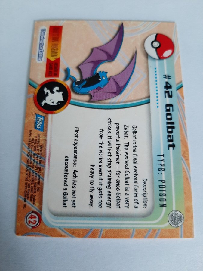 POKEMON KORT #42 GOLBAT ÄLDRE | Köp på Tradera (733885904)
