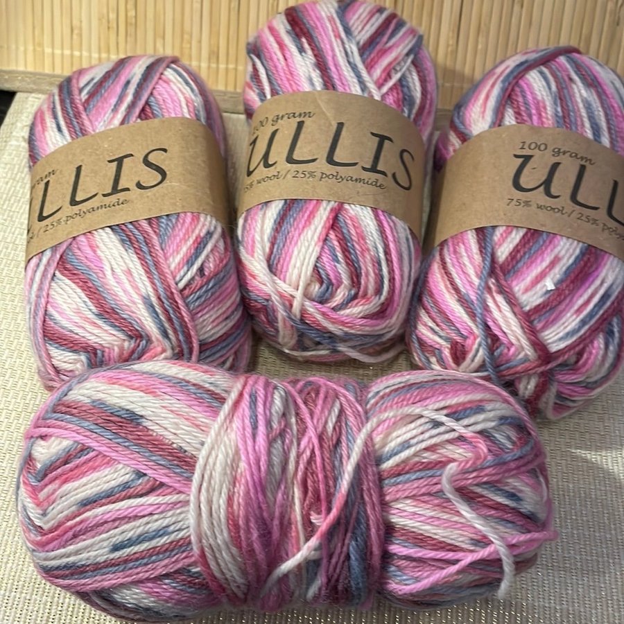 4 X 100 G - Ullis melerat garn från Rusta - Ull.. | Köp på Tradera ...