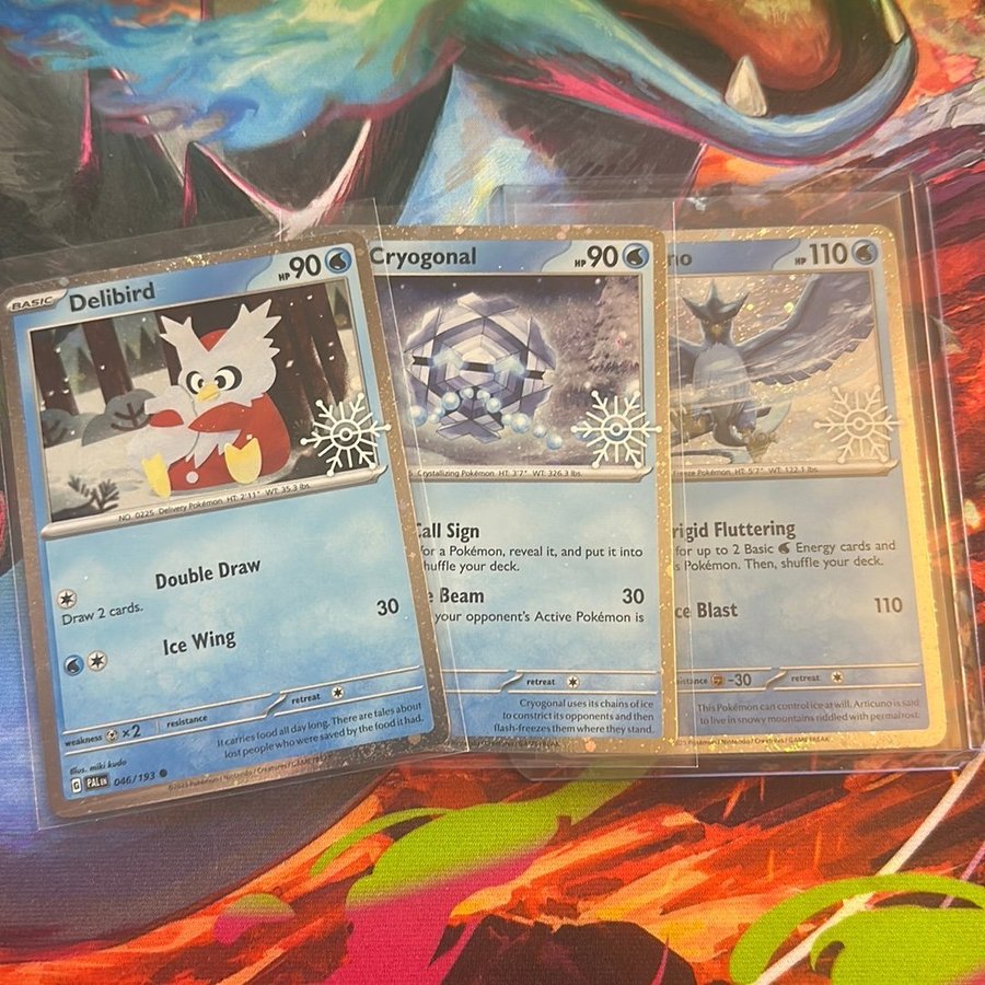 Pokémonkort - Delibird, Cryogonal, Articuno adv.. | Köp på Tradera ...