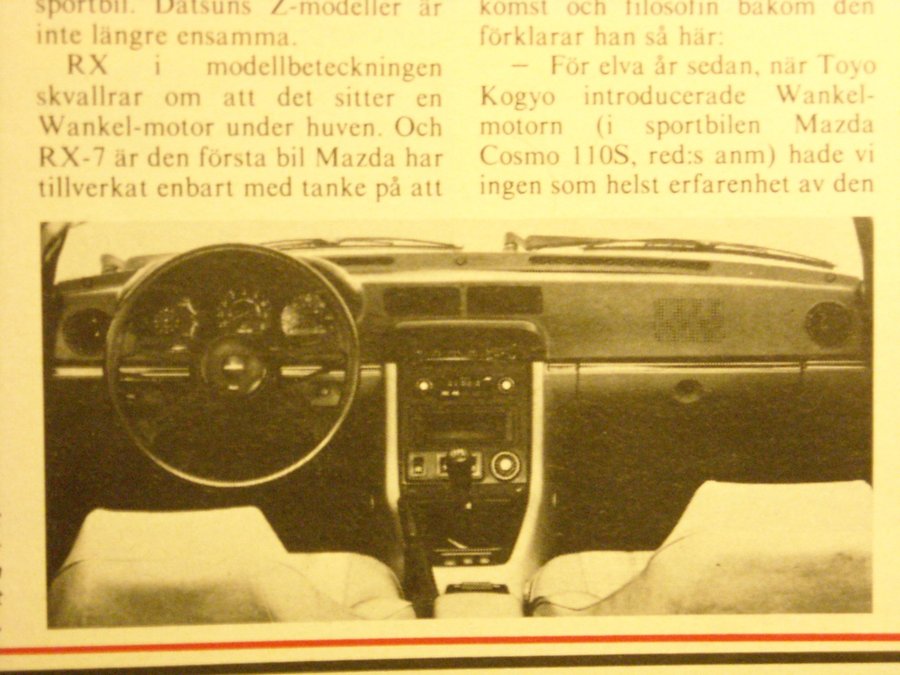 test av nya Mazda RX-7 Wankel från 1978 | Köp på Tradera (732595464)