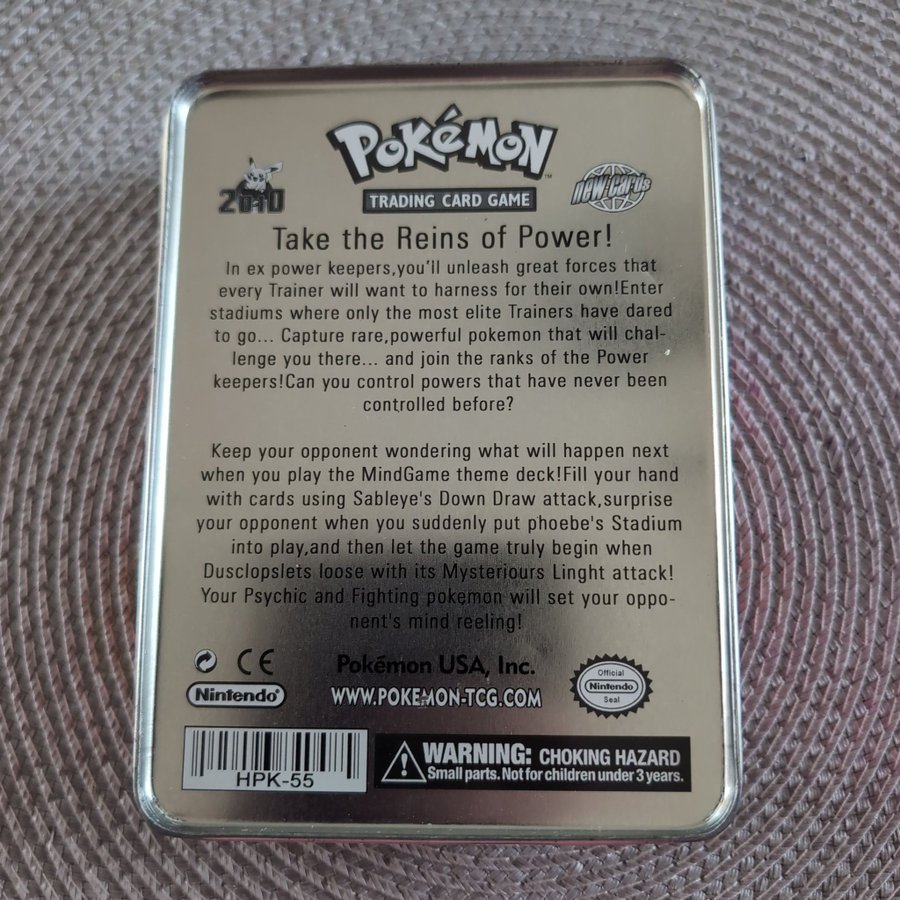 Pokemon Trading Card Game Plåtburk med Plusle o.. | Köp på Tradera ...