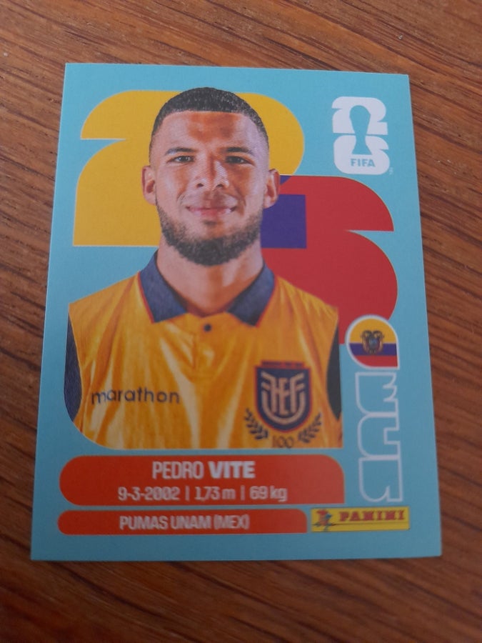 Panini stickers VM 2026 ECU 12 Pedro Vite Ecuador | Köp på Tradera ...