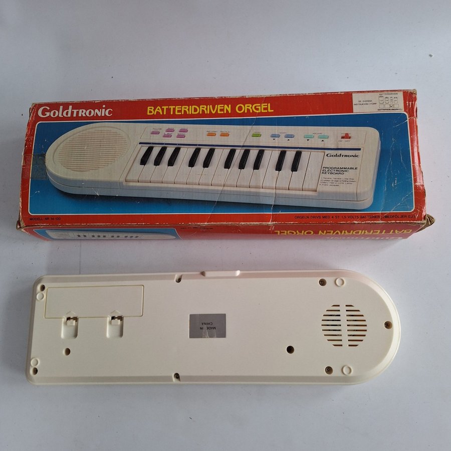 Batteridriven Orgel GOLDTRONIC leksakspiano 198.. | Köp på Tradera ...