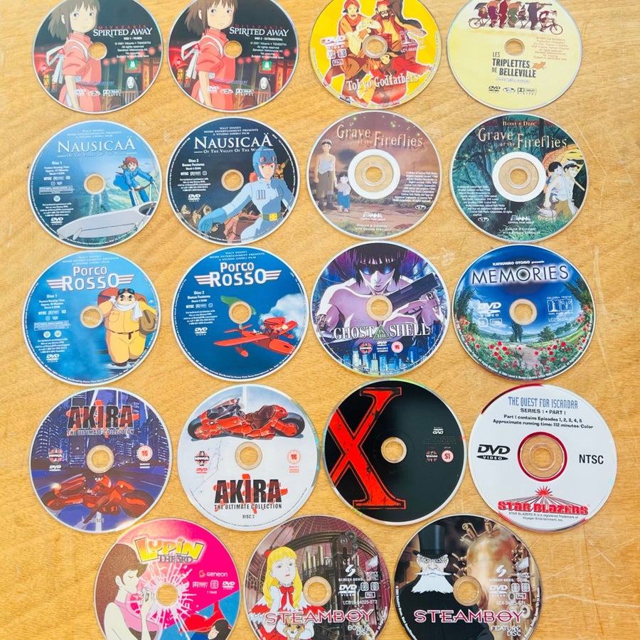 Anime filmsamling på DVD, över 12.. | Köp från Mackapär på Tradera ...