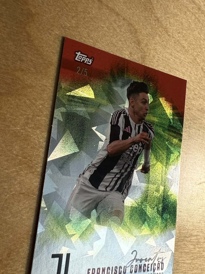 Francisco Conceicao /5 Foil Topps Juventus Team.. | Köp på Tradera ...