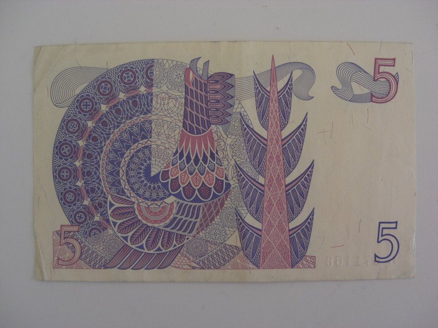 1 ST 5 KR SEDEL FRÅN 1981. AT. | Köp på Tradera (694460536)