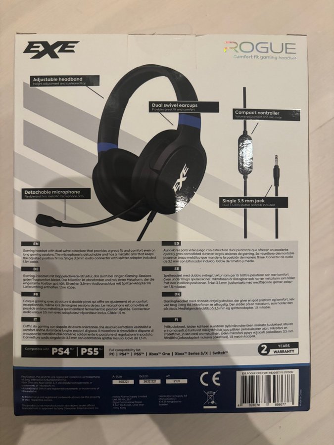 EXE Rogue Gaming Headset | Köp på Tradera (710787756)