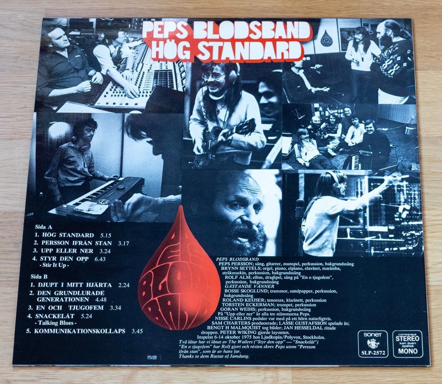 Pep's Blodsband - Hög Standard - LP | Köp på Tradera (711544425)