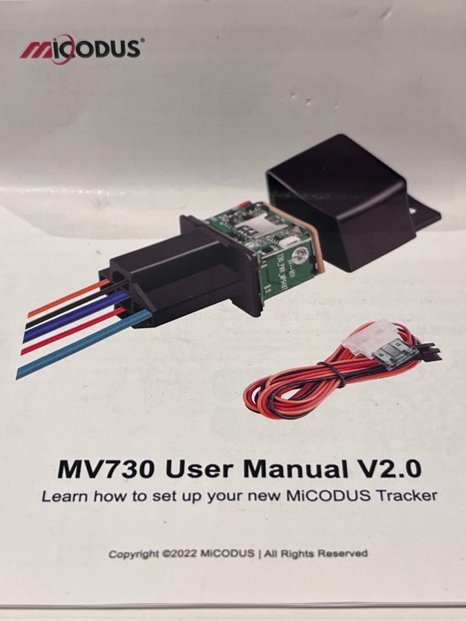 Spårsändare Micodus MV730 GPS Tracker | Köp på Tradera (734600292)