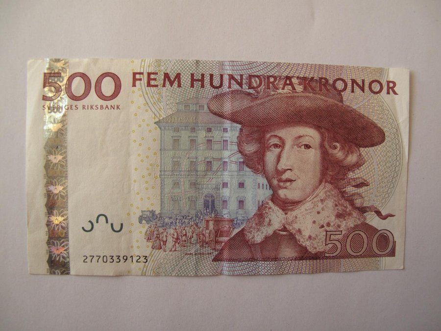 Se produkter, der ligner 500 KR SEDEL på Tradera (600229150)