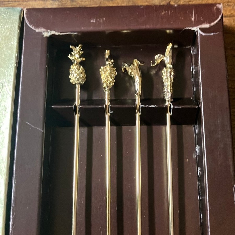 Scandia Guld Cocktail Skedar | Köp på Tradera (713410183)