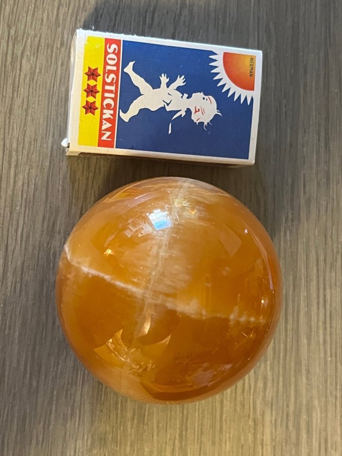 Orange kalcitklot i hög kvalitet | Köp på Tradera (708048621)