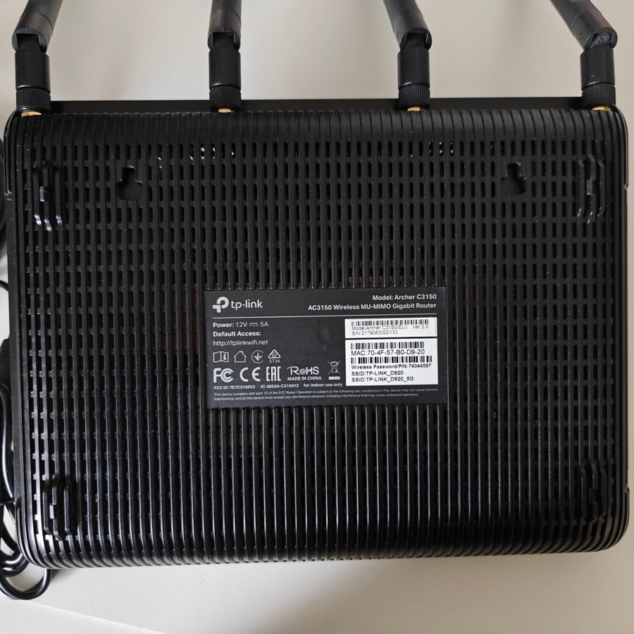 Se produkter som liknar TP-Link Archer C3150 Router på Tradera (685357212)