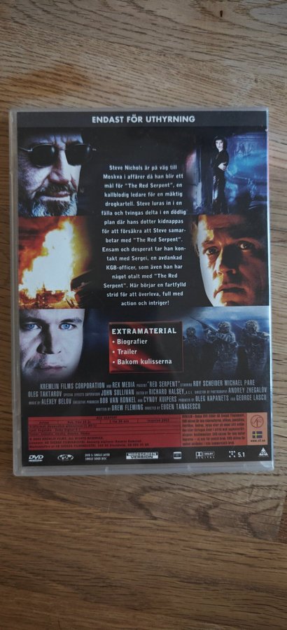 Red Serpent - med Roy Scheider, Michael Paré oc.. | Köp på Tradera ...