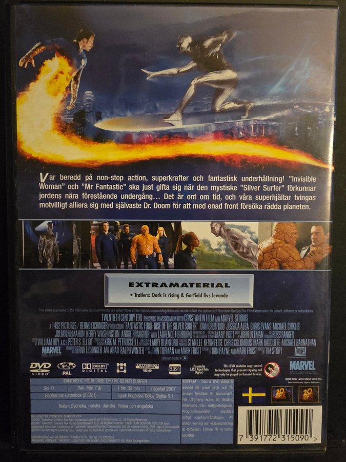Fantastic Four: Rise of the Silver Surfer DVD | Köp på Tradera (713049455)