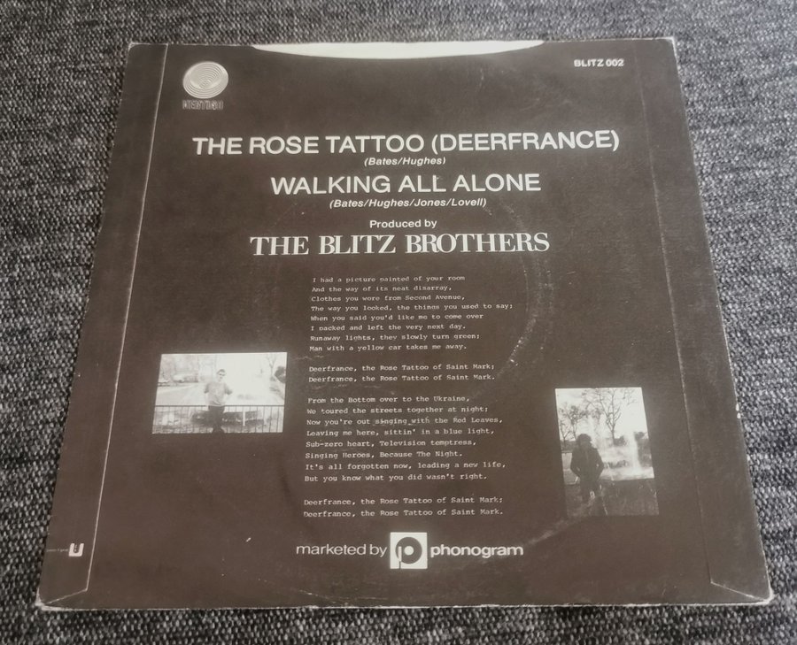 Se produkter som liknar blitz brothers "the rose tatt.. på Tradera ...