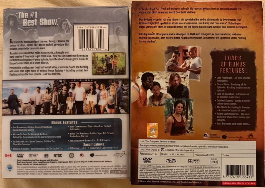 LOST DVD • Säsong 1-4 • USA/UK Mix • Mystery/Sc.. | Köp på Tradera ...