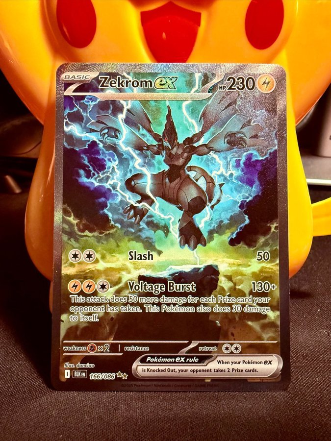 Pokémon Black Bolt - Zekrom ex 166/086 SIR | Köp på Tradera (711944634)