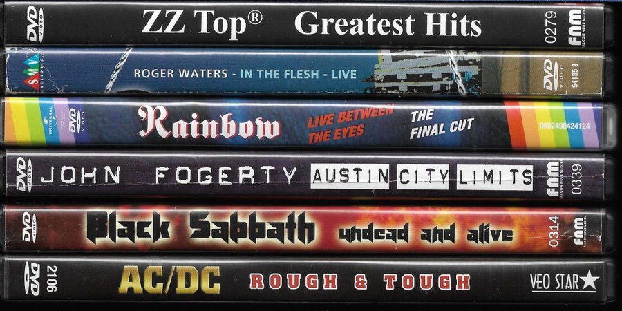 6 DVD MUSIKPAKET - AC/DC BLACK SABBATH JOHN FOG.. | Köp på Tradera ...
