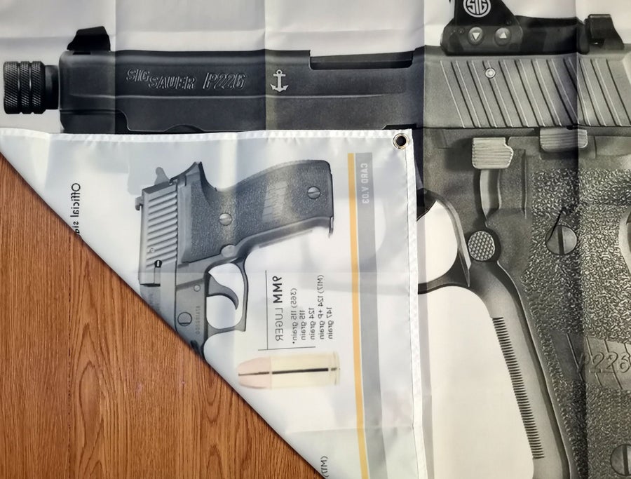 Nytt SIG SAUER P226 Banner Affisch Flagga 150x9.. | Köp på Tradera ...