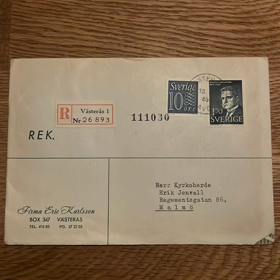 Se produkter som liknar REK-Brev Firma Eric Karlsson på Tradera (706916275)