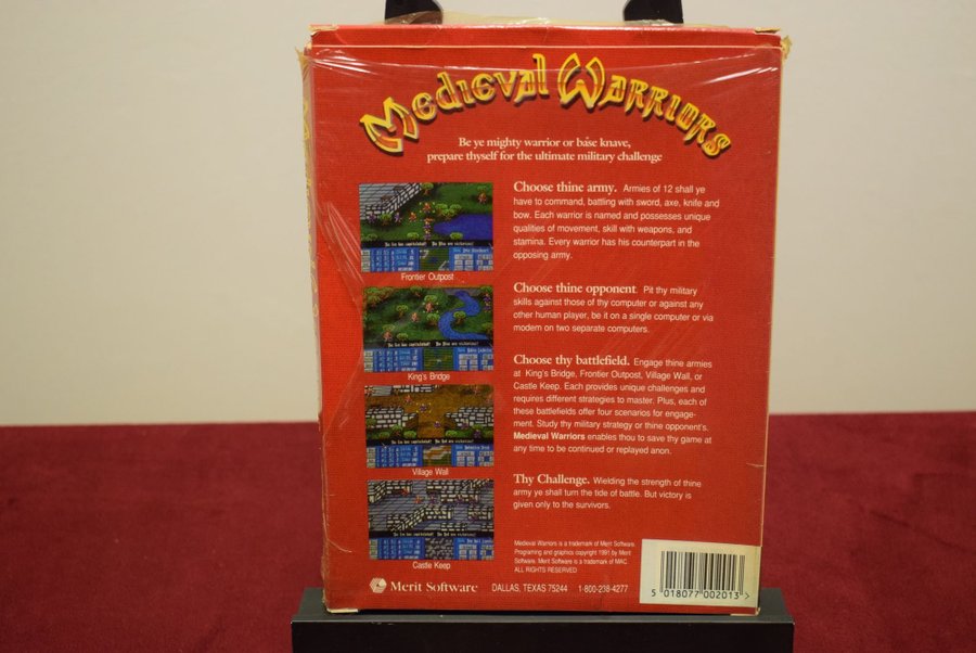 Medieval Warriors i big box till PC på 5,25 disk | Köp på Tradera ...