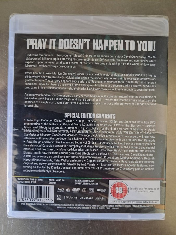 Rabid - Blu-ray Arrow Video - David Cronenberg .. | Köp på Tradera ...