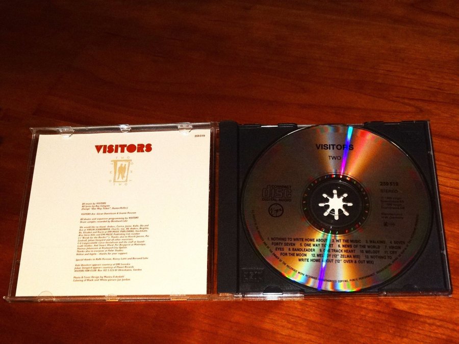 VISITORS ~ Two ~ från 1988, CD mycket BRA skick | Köp på Tradera ...