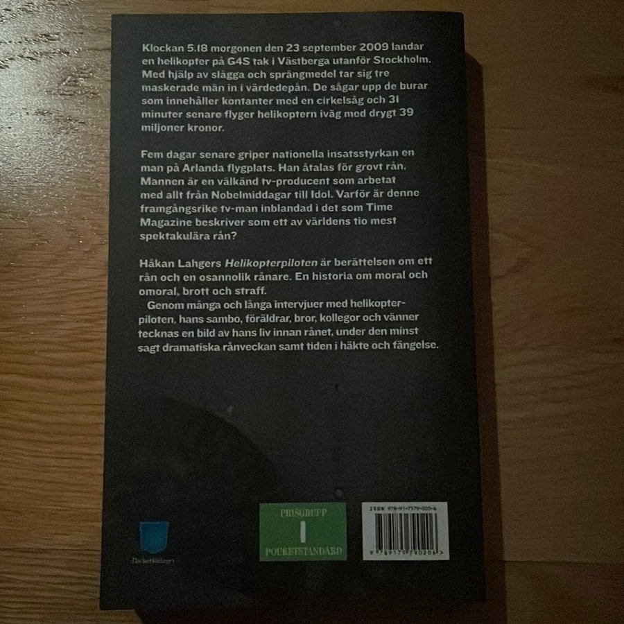 Helikopterpiloten : berättelsen om ett rån av H.. | Köp på Tradera ...
