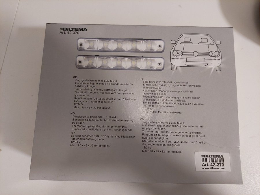 Biltema LED Daytime Running Lights | Köp på Tradera (705934102)