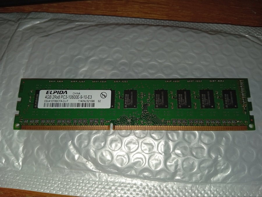 Elpida 4GB DDR3 RAM-minne fungerar klockrent oc.. | Köp på Tradera ...