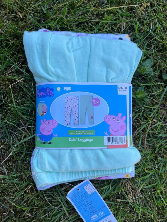 2 par Peppa Pig Greta gris Leggings mintgröna o.. | Köp på Tradera ...