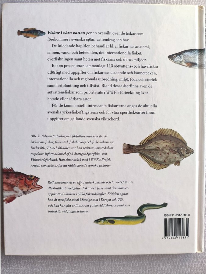 Fiskar i våra vatten av Olle W. Nilsson och Rol.. | Köp på Tradera ...