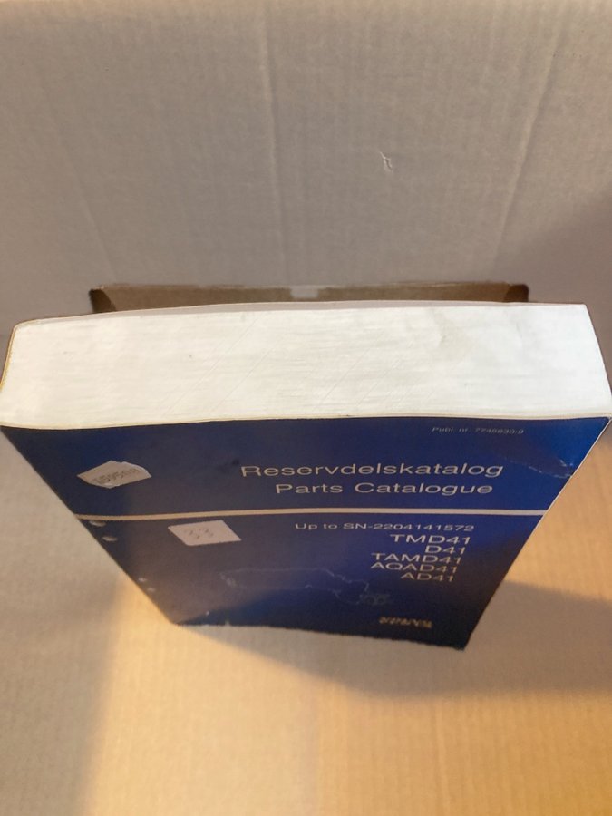 Reservdelskatalog Parts Catalogue Volvo Penta | Köp på Tradera (675304673)