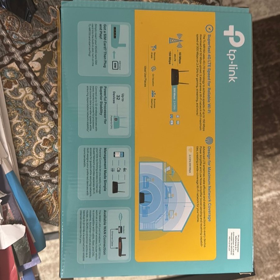 TP-Link 300 Mbps Wi-Fi 4G LTE Router | Köp på Tradera (710588592)