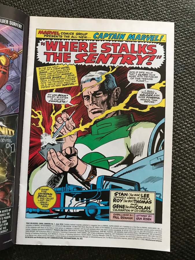 True Believers: Carol Danvers #1, Marvel Comics.. | Köp på Tradera ...