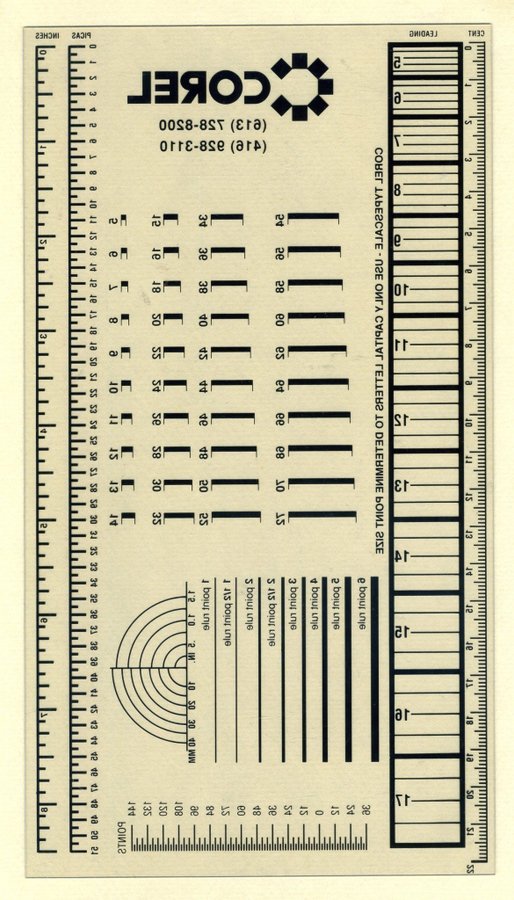 Vintage Corel Draw typografisk mall typ(bokstav.. | Köp på Tradera ...