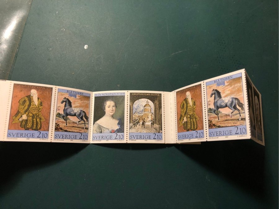 Frimärkshäfte Konst på Gripsholms slott, 1987 | Köp på Tradera (734440457)