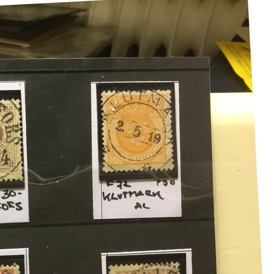 F.72.Prakt-Stämpel Klutmark Ac. P.30:- | Köp på Tradera (700497069)