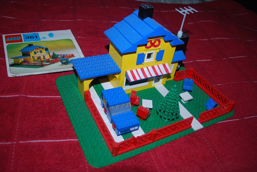 LEGO 361 Bageri Hus med Bil - Klassisk LEGO | Köp på Tradera (662315049)