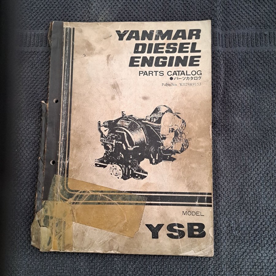 YANMAR DIESEL ENGINE PARTS CATALOG - YSB Modell | Köp på Tradera ...