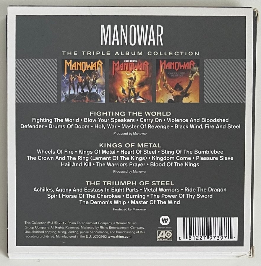 Manowar ”The triple album collection” 3 cd i box | Köp på Tradera ...