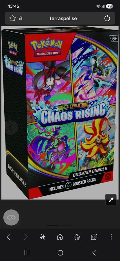 Pokémon TCG: Mega Evolution - Chaos Rising Boos.. | Köp på Tradera ...