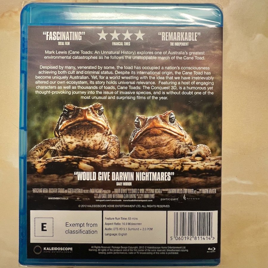 Cane Toads: The Conquest 3D (Blu-ray 3D + 2D) -.. | Köp på Tradera ...