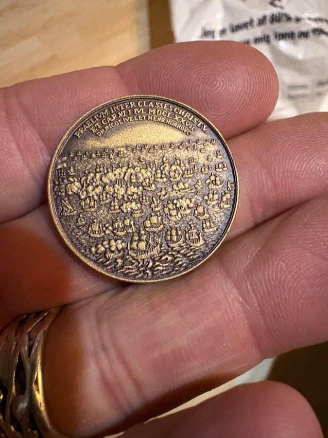 F1819 Medalj Danmark Amiral Niels Juels Seger ö.. | Köp på Tradera ...