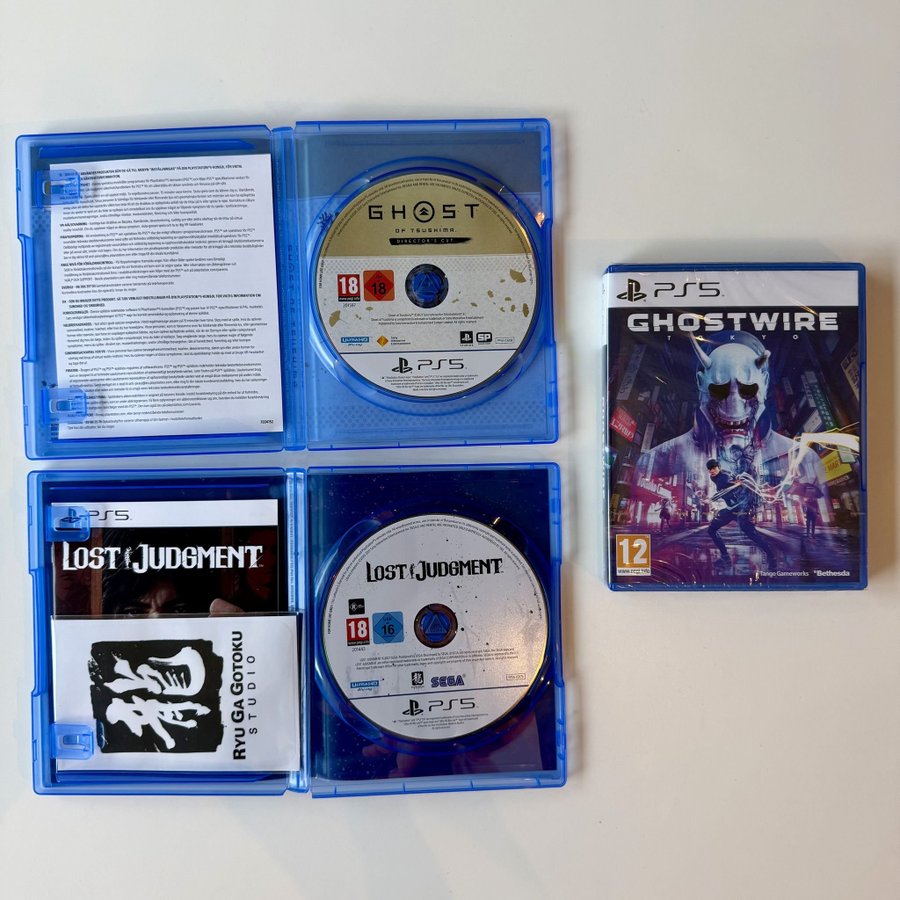 Ghost of Tsushima, Ghostwire Tokyo & Lost Judge.. | Köp på Tradera (711009200)