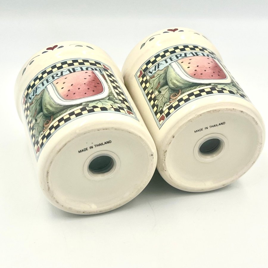 Susan Winget “Watermelon” salt- & pepparströare.. | Köp på Tradera ...