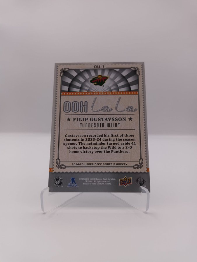2024-25 Upper Deck - Ooh La La #OLL-1 - Filip G.. | Köp på Tradera ...