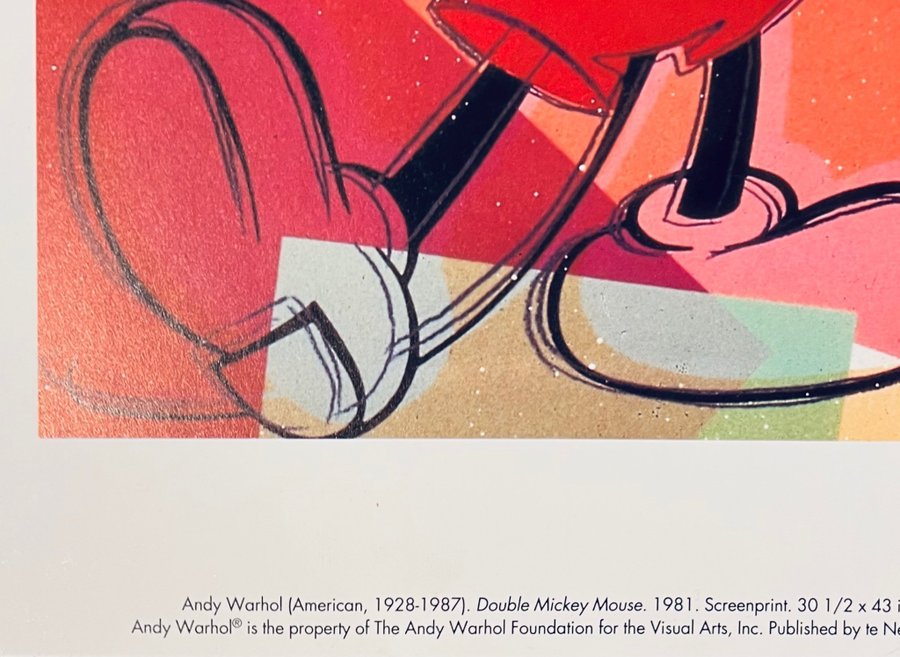 Andy Warhol litografi Double Mickey Mouse 1981 .. | Köp på Tradera ...